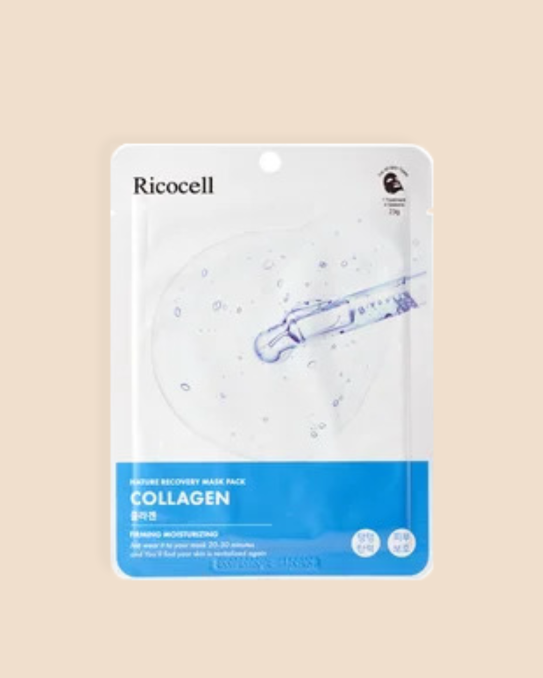 Ricocell Nature Recovery Mask Pack Collagen 23g (Pack 10pcs) – Veluraskin
